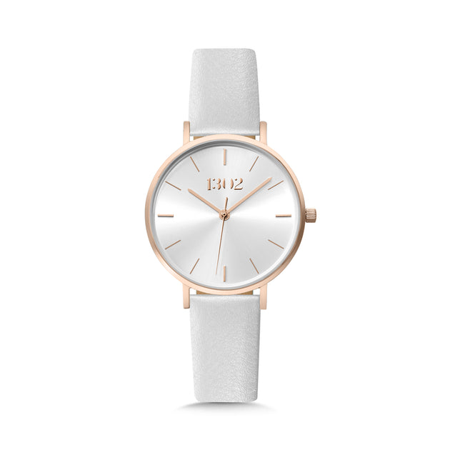 Rose Gold Case / Sunray Dial – 1302 Watch Co.